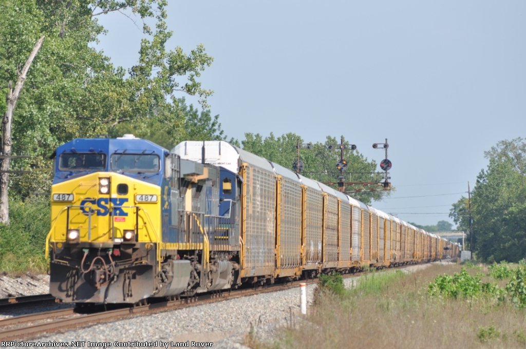 CSXT 487 On CSX Q 268 Northbound